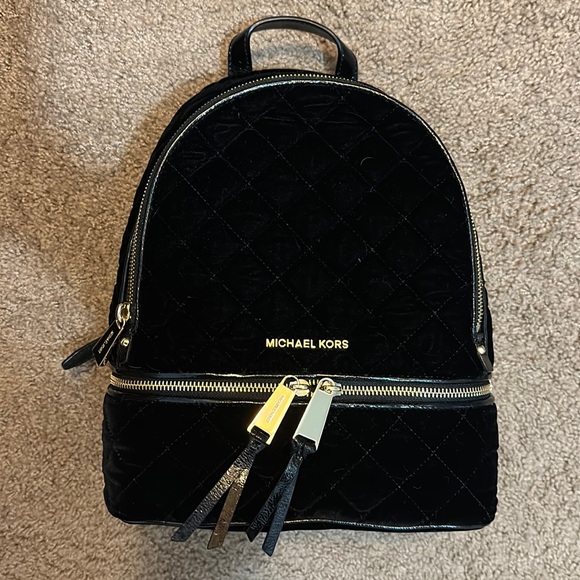 MICHAEL Michael Kors | Bags | Brand New Velvet Michael Kors Backpack ...